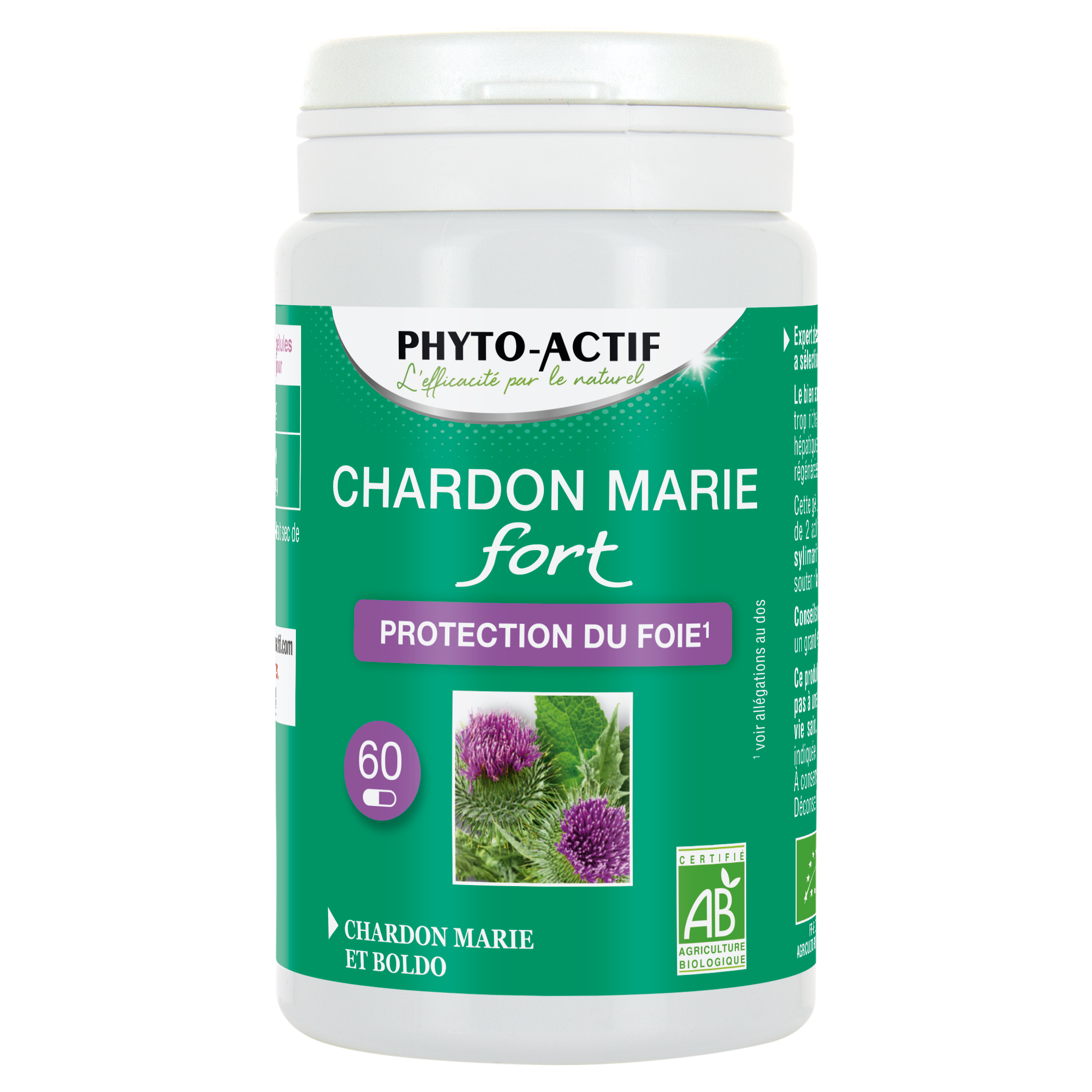 Chardon marie fort Bio 60 gélules au meilleur prix | E.Leclerc